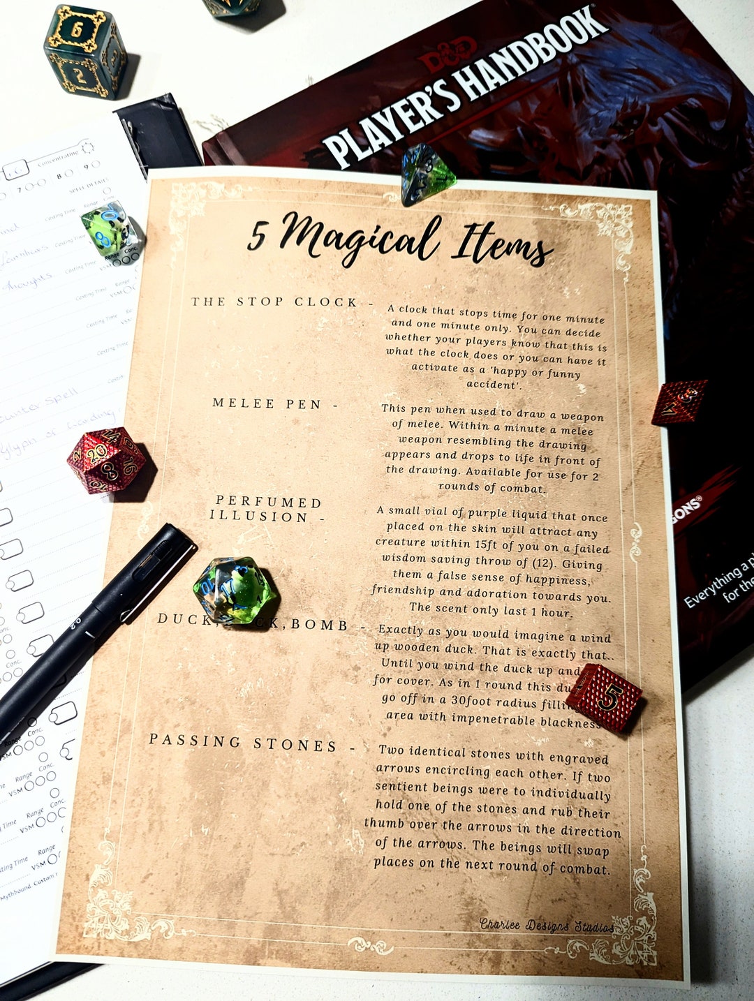 Lista de objetos mágicos imprimibles para tu juego de rol DND Dungeons ...