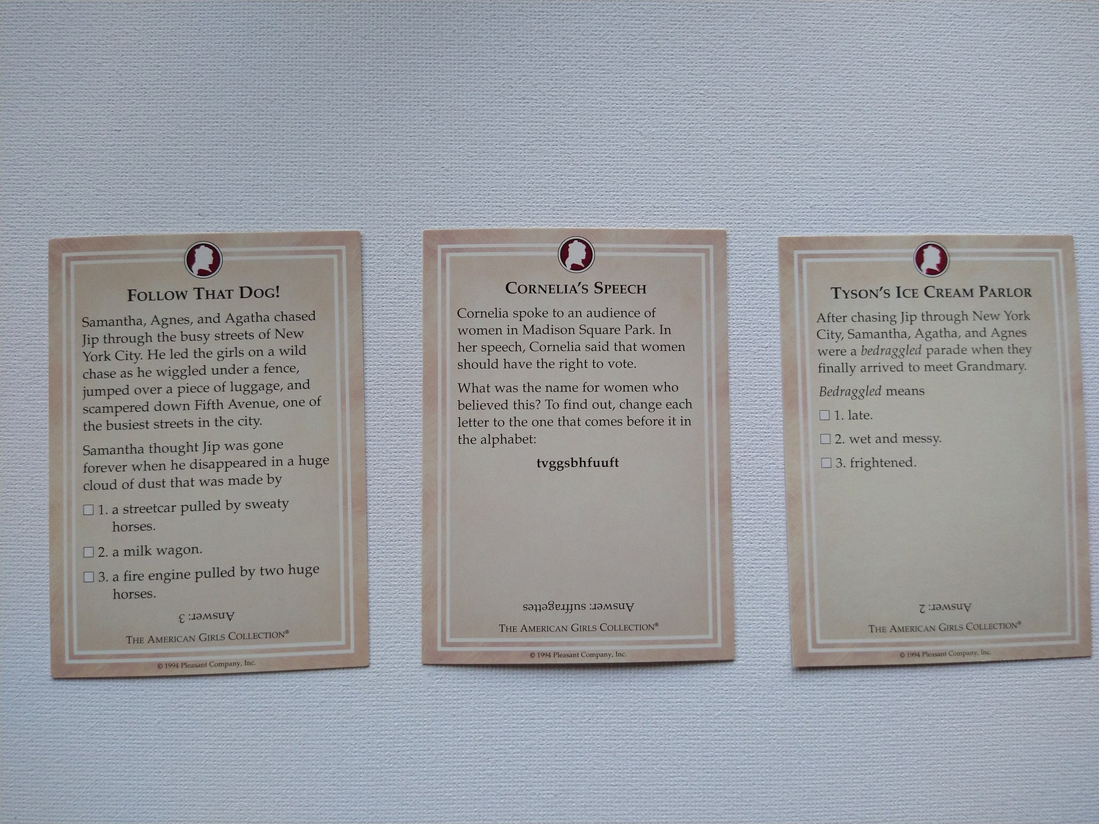 Happy Birthday Samantha: American Girls Vintage Trading Cards - Etsy