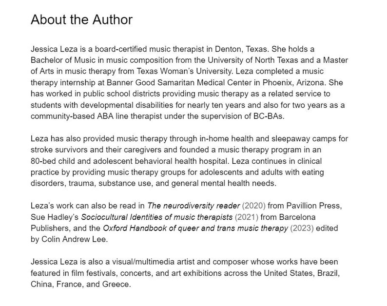 An Introduction to Neurodiversity and Autistic Culture for (music ...