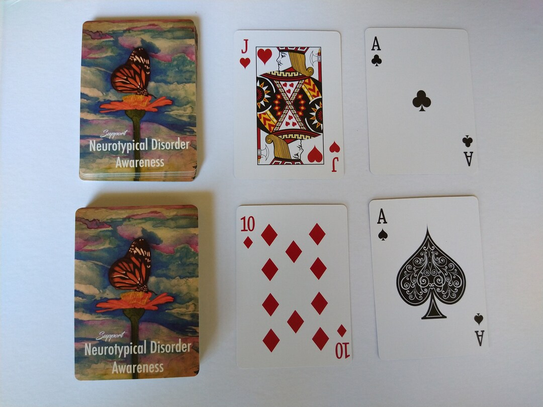 Support Neurotypical Disorder Awareness Playing Cards, Satirical Gift ...