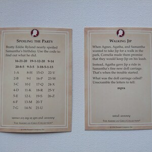 Happy Birthday Samantha: American Girls Vintage Trading Cards (original ...