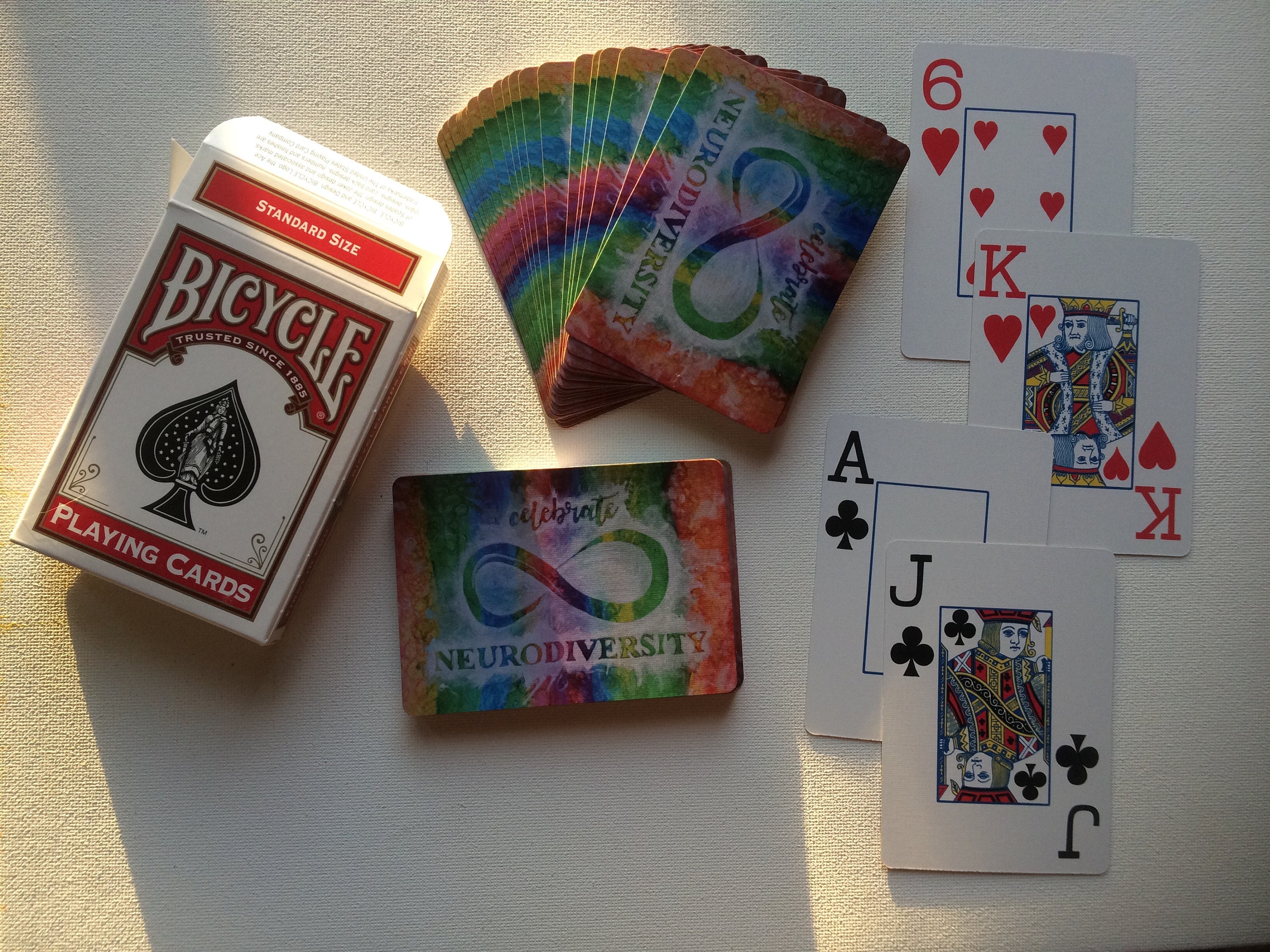 Celebrate Neurodiversity Playing Cards: Watercolor Art, Standard Deck ...
