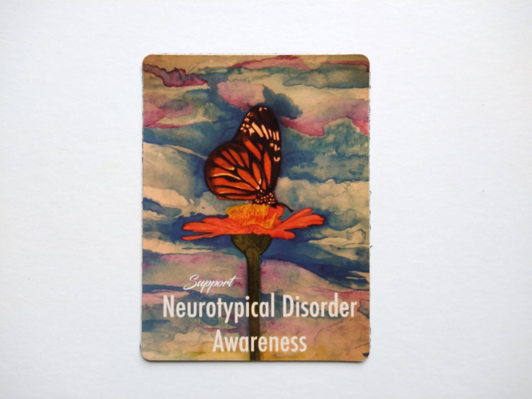 Support Neurotypical Disorder Awareness Magnet - Watercolor and Color ...