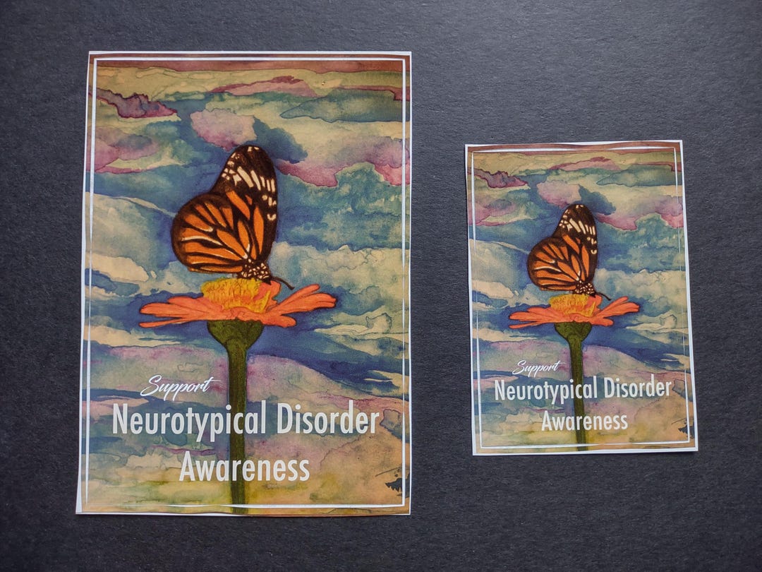 Support Neurotypical Disorder Awareness Vinyl Sticker/decal in 2 Sizes ...