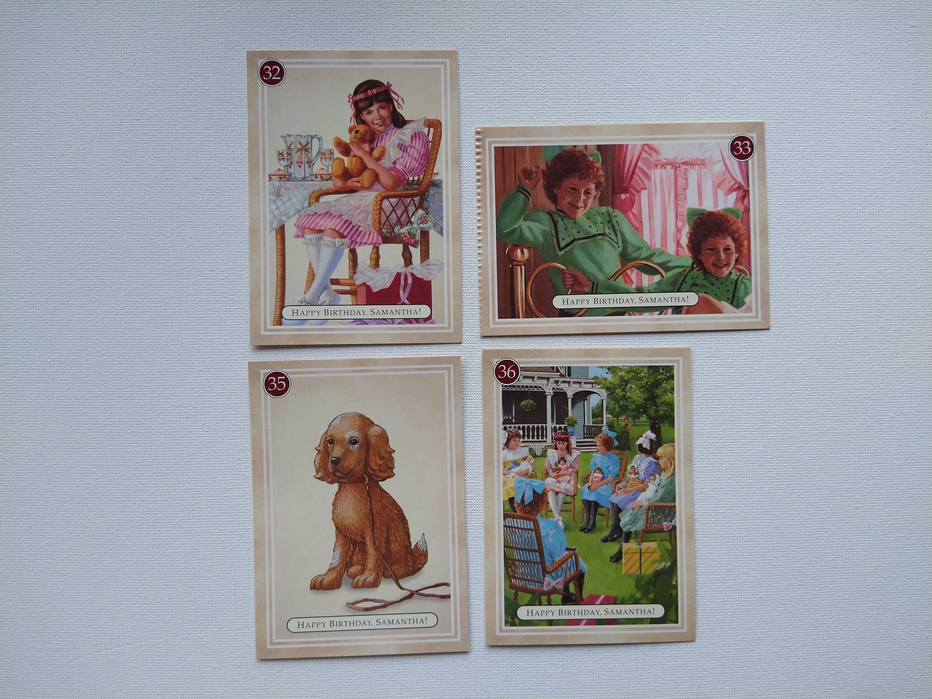Happy Birthday Samantha: American Girls Vintage Trading Cards original ...