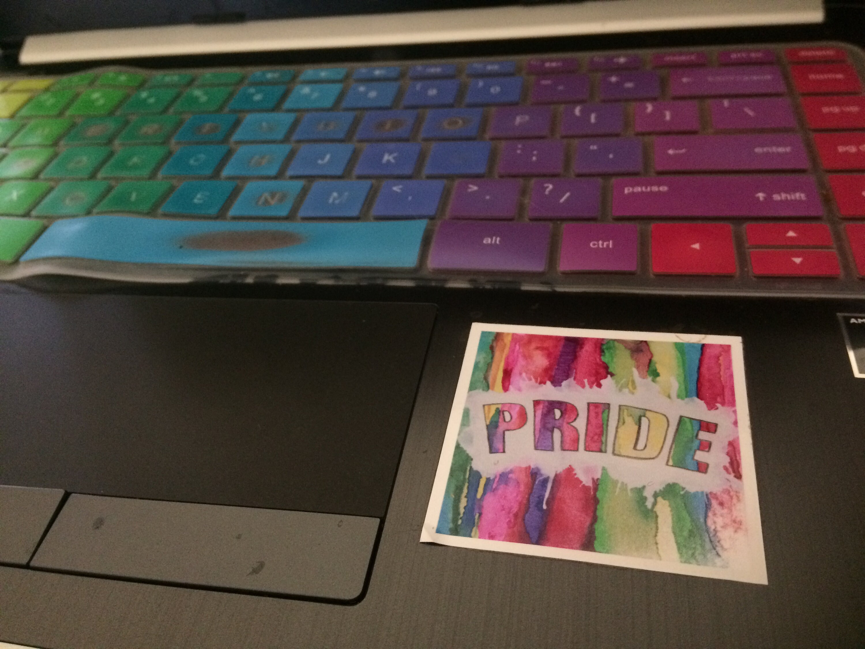 PRIDE Sticker Rainbow Pride Sticker Small 2 Inches Square - Etsy