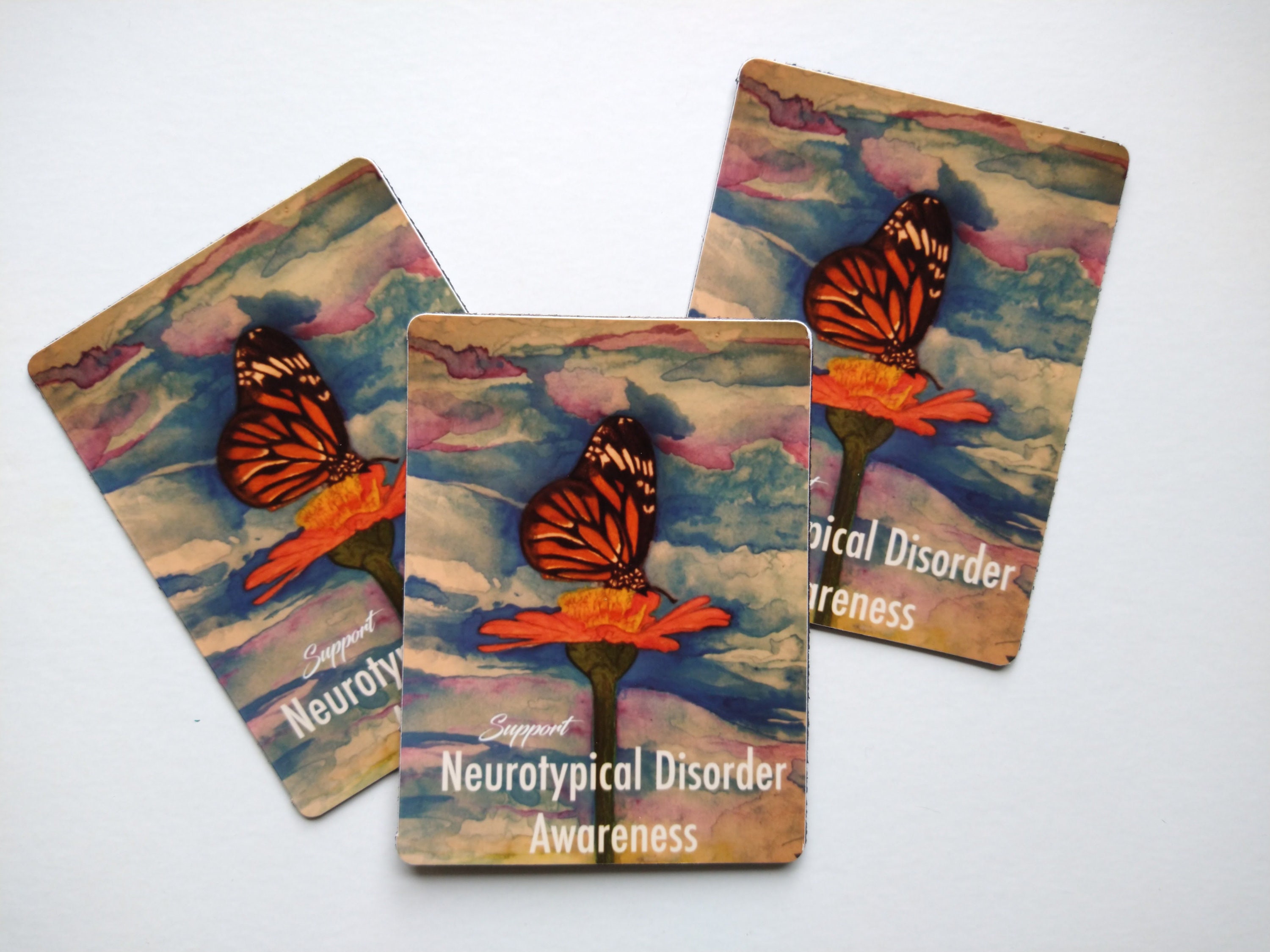 Support Neurotypical Disorder Awareness Magnet - Watercolor and Color ...