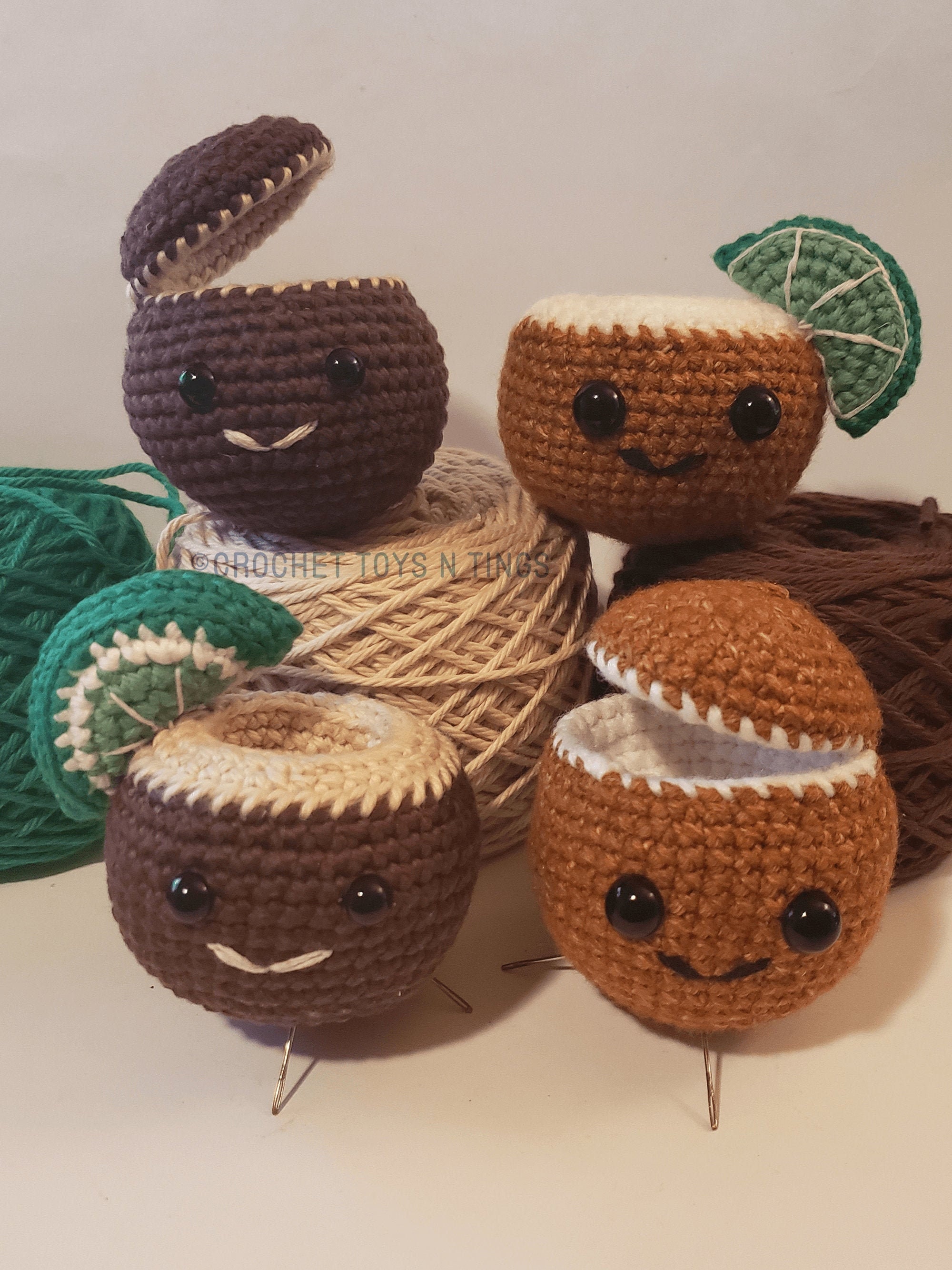 Amigurumi Coconut Crochet Pattern Bundle - Etsy