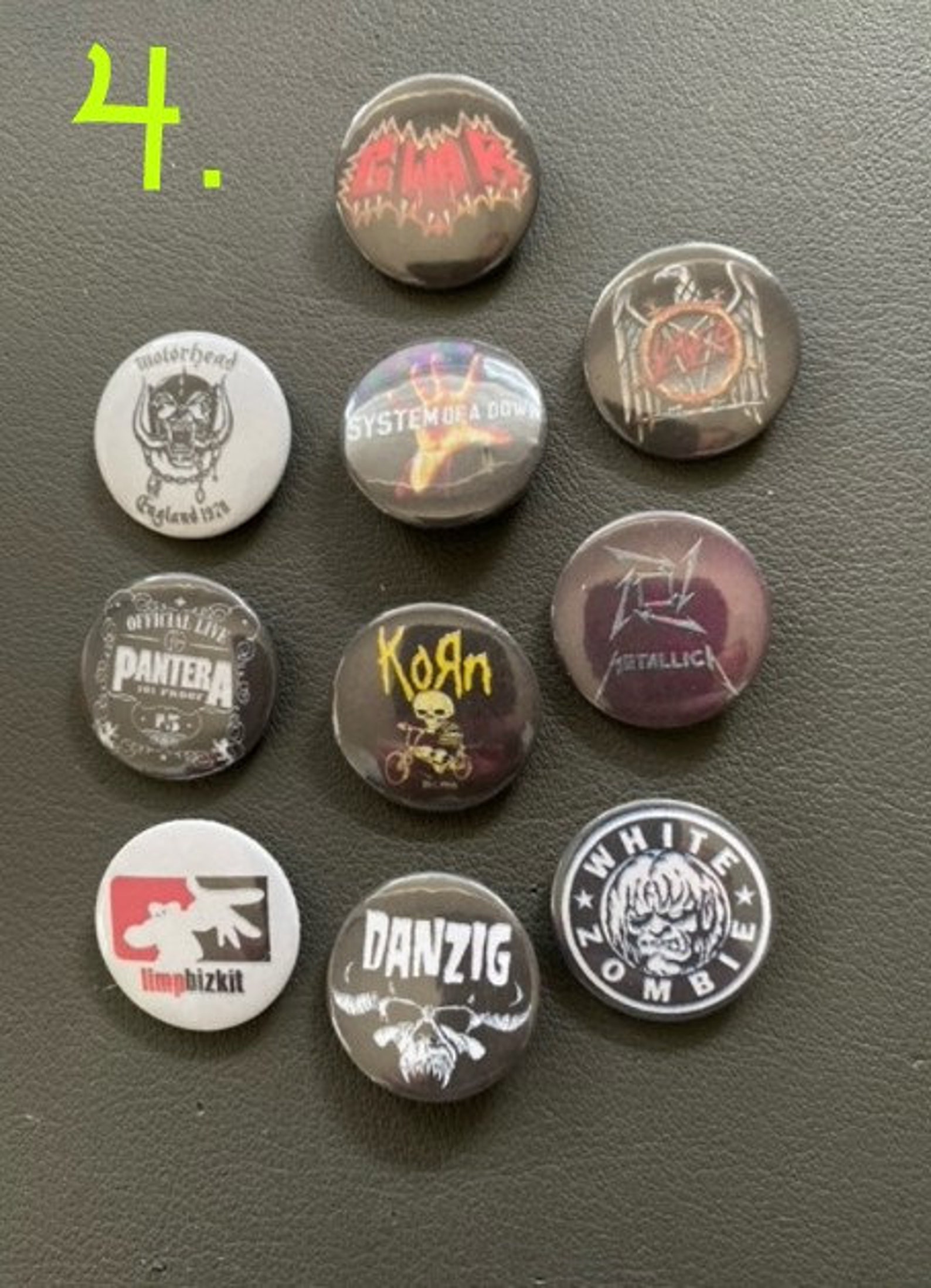 X10 - 1" Rock Band Buttons, 80's, Metal, Alternative - Etsy