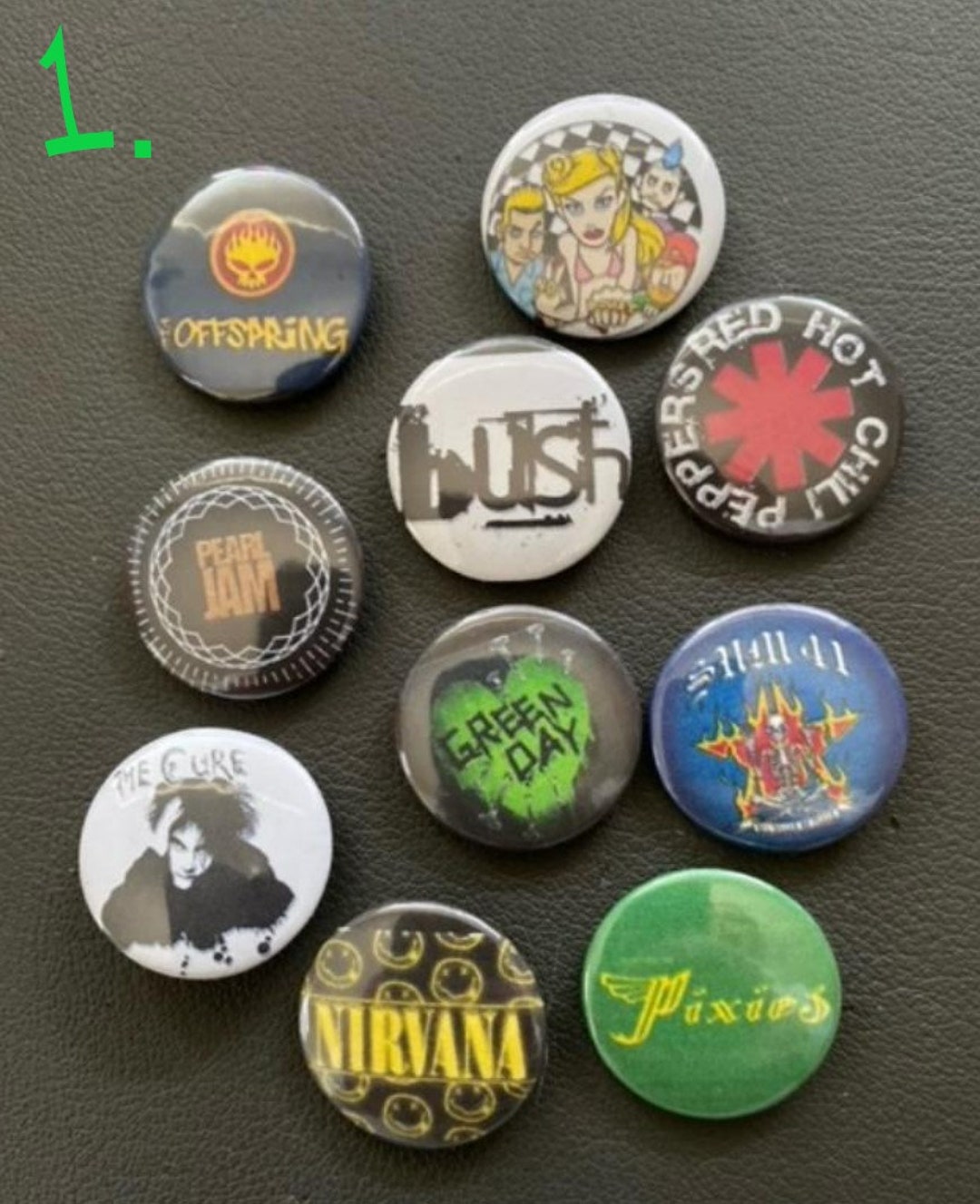 X10 - 1" Rock Band Buttons, 80's, Metal, Alternative - Etsy