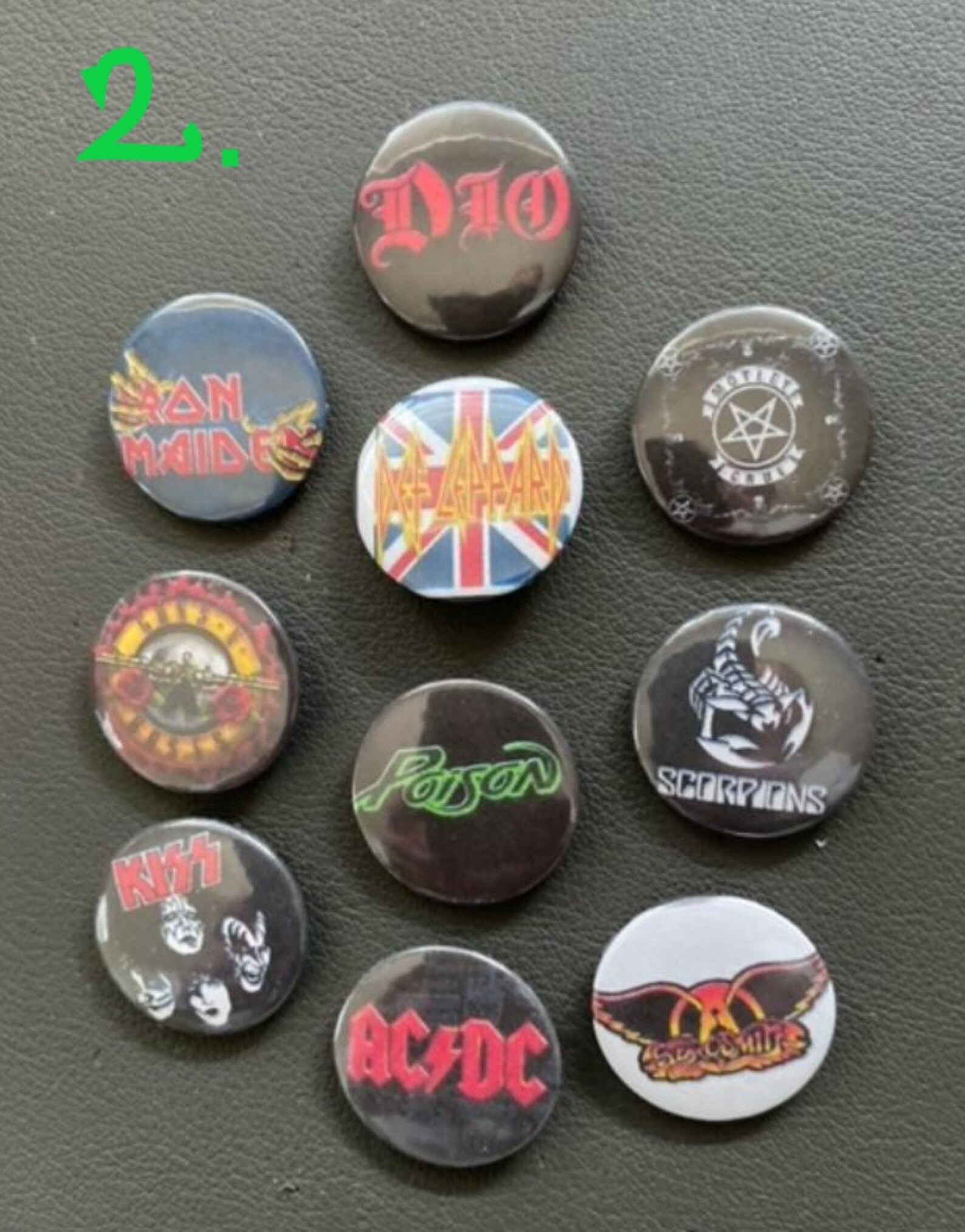 X10 - 1" Rock Band Buttons, 80's, Metal, Alternative - Etsy