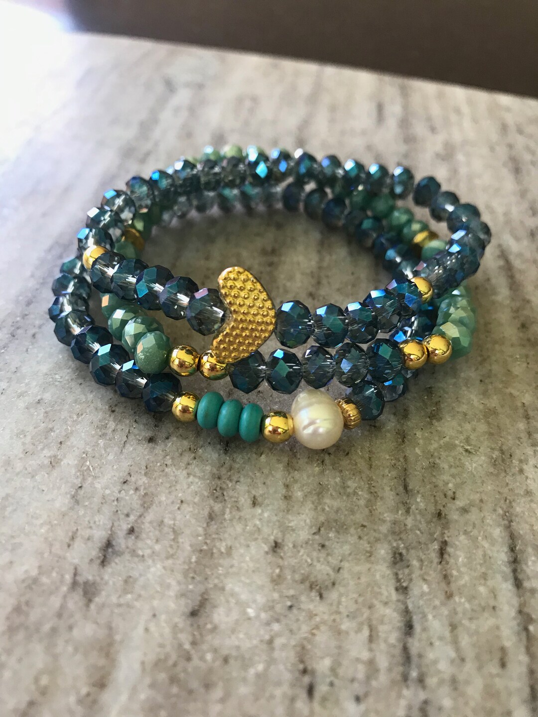 Crystal Stackable Bracelet- Crystal Bracelet Sets- Tassel Bracelets ...