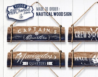 Nautical Wood Sign | Etsy