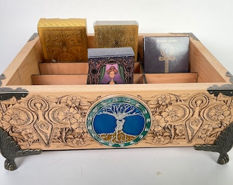 The Moon Multiple Tarot and Oracle Deck Organizer for Multiple Decks 12 ...