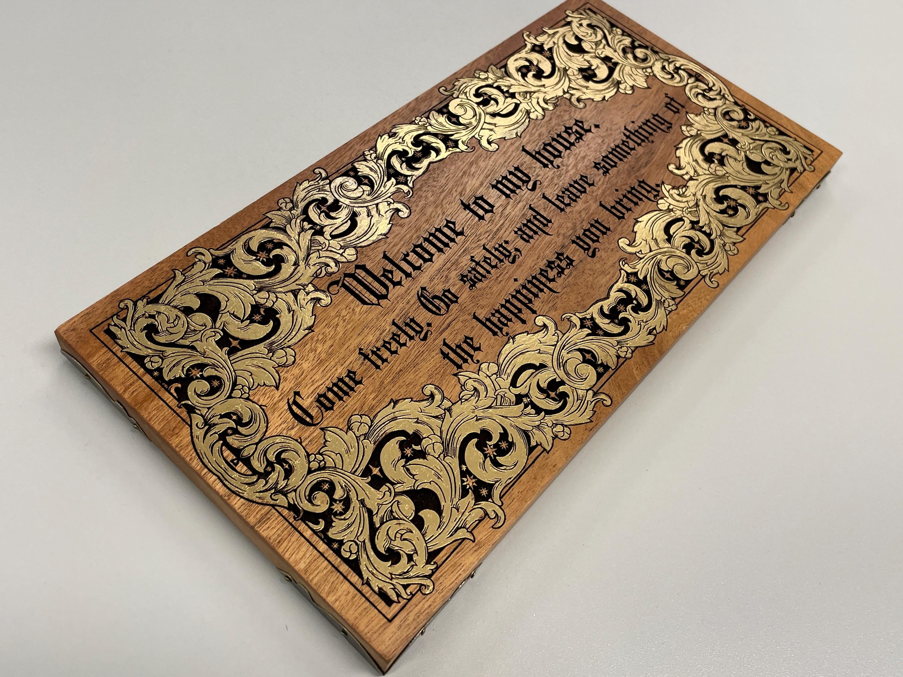 Bram Stoker Dracula Decor Welcome Sign Quote, Welcome to My House ...