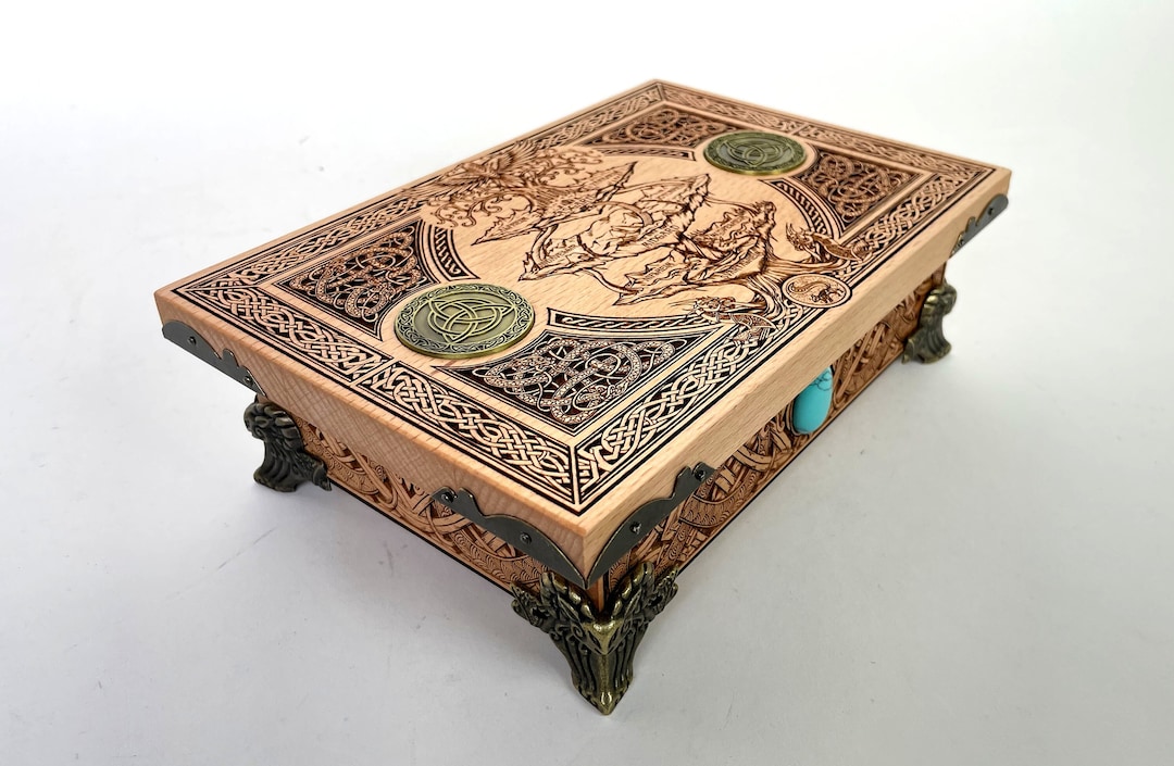Altar Table Box Viking Yggdrasil and the Nine Realms Tree of Life ...