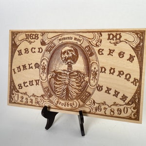Original Memento Mori Ouija Board Engraved With Planchette ,gothic ...