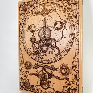 Alchemy Occult Symbols Board Engraved on Wood Cabala Sign Gothic ...