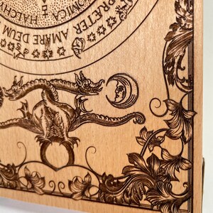 Alchemy Symbols Board Laser Engraved on Wood ,occult Sign | Gothic ...