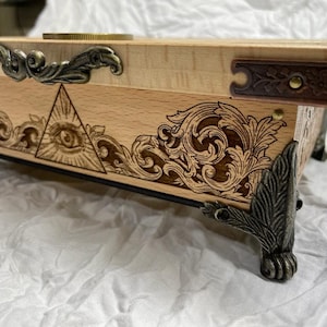 Freemason Tarot Deck Box Engraved, Freemason Gift, Mason Box, Freemason ...