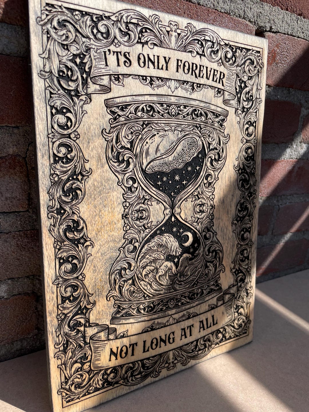 Labyrinth Movie Gift Quote Wall Art Decor, It's Only Forever, Wood ...