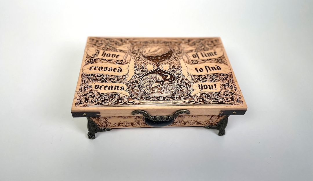 Bram Stoker Dracula Decor Quote Box , I Have Crossed Oceans of Time to ...