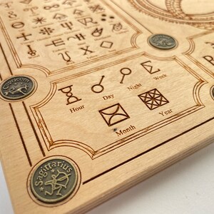 Alchemy Periodic Table Alchemy Symbols Board Engraved on Wood as ...