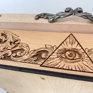 Freemason Tarot Deck Box Engraved, Freemason Gift, Mason Box, Freemason ...