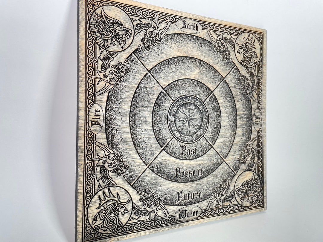 Runes Casting Board With Celtic Design elder Futhark Rune - Etsy
