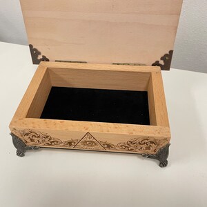 Freemason Tarot Deck Box Engraved, Freemason Gift, Mason Box, Freemason ...