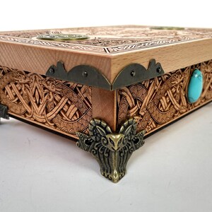 Yggdrasil and the Nine Realms Altar Table Box Viking Tree of Life ...