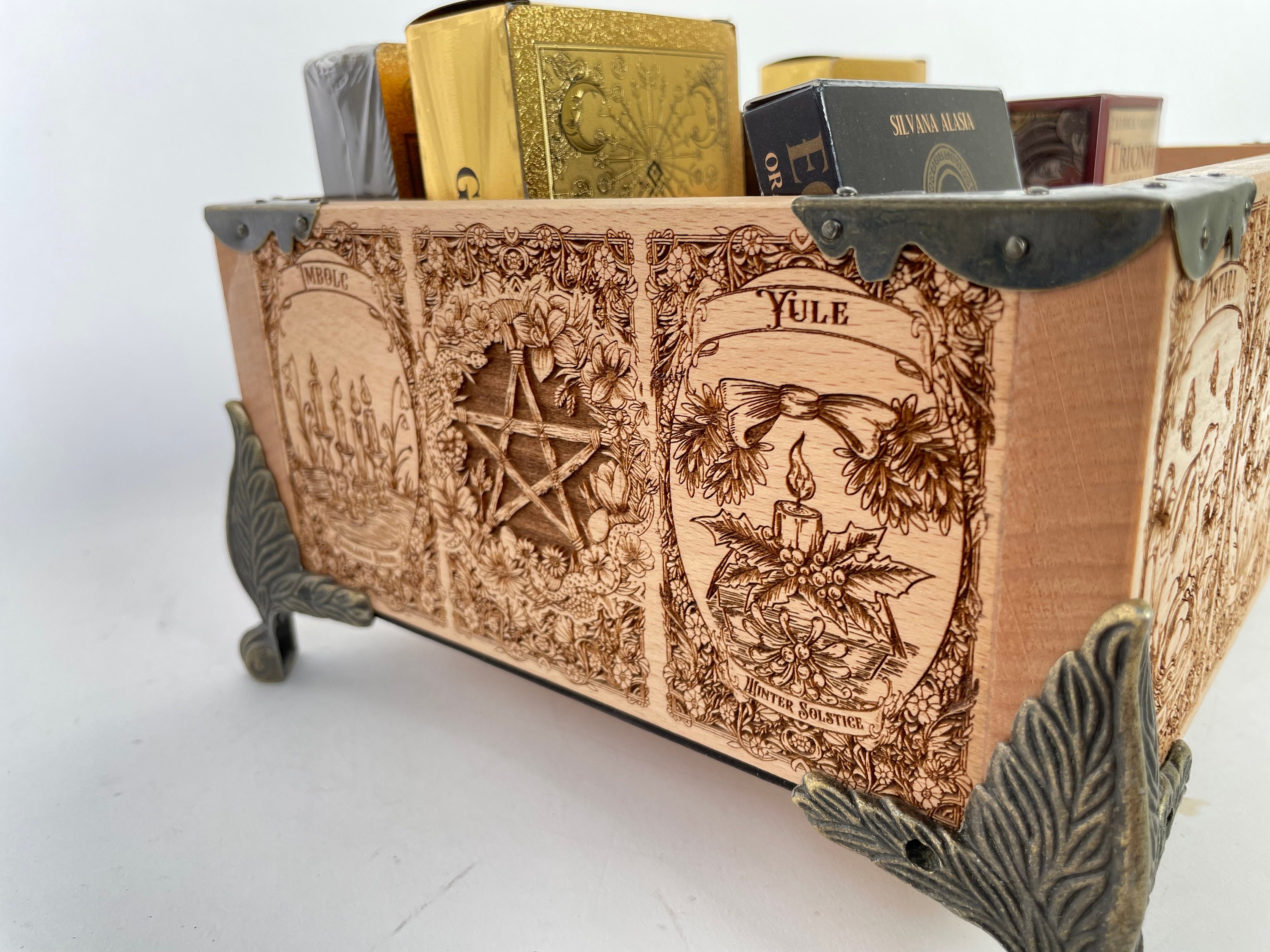 Tarot and Oracle Deck Organizer for Multiple Decks 12 Slots ,tarot Deck ...