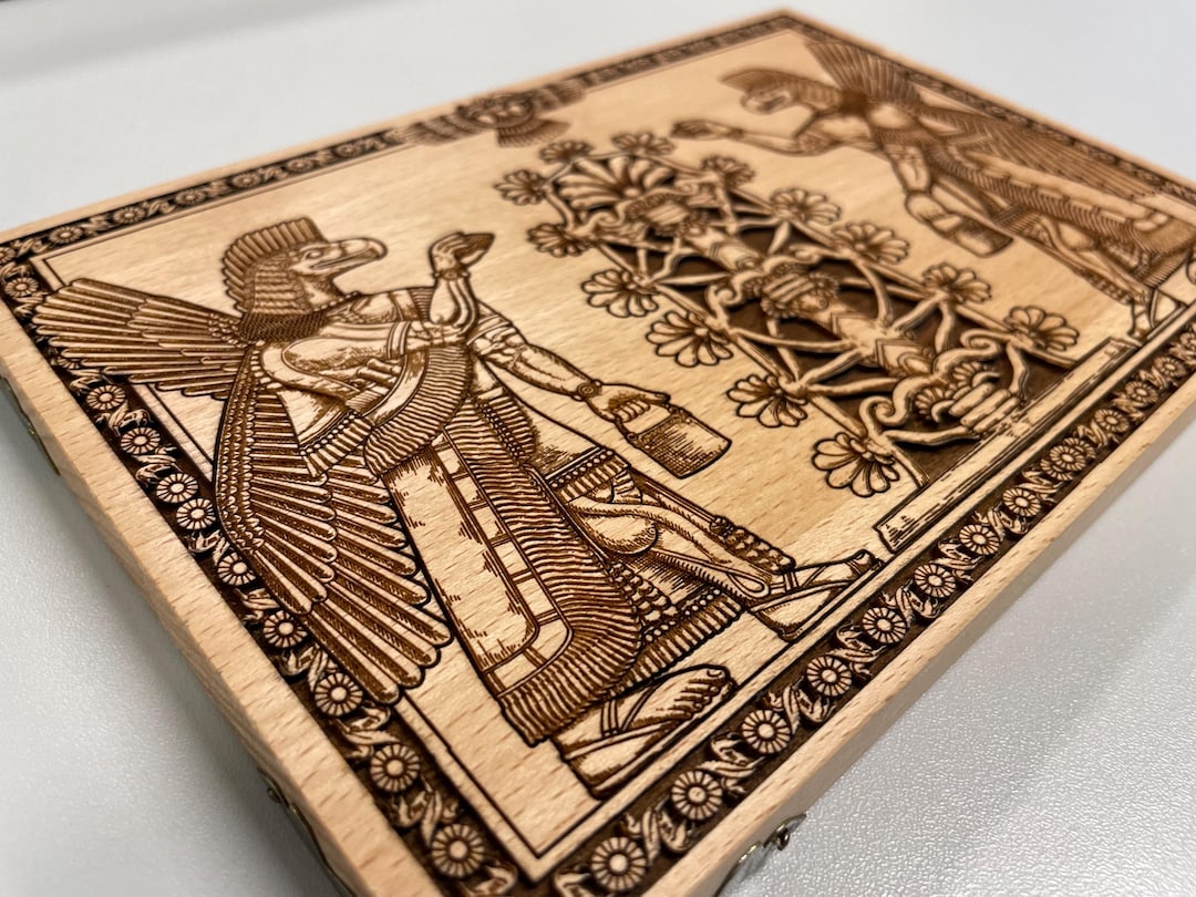 Anunnaki Winged Sumerian God Persian Tree of Life ,apkallu Board ...