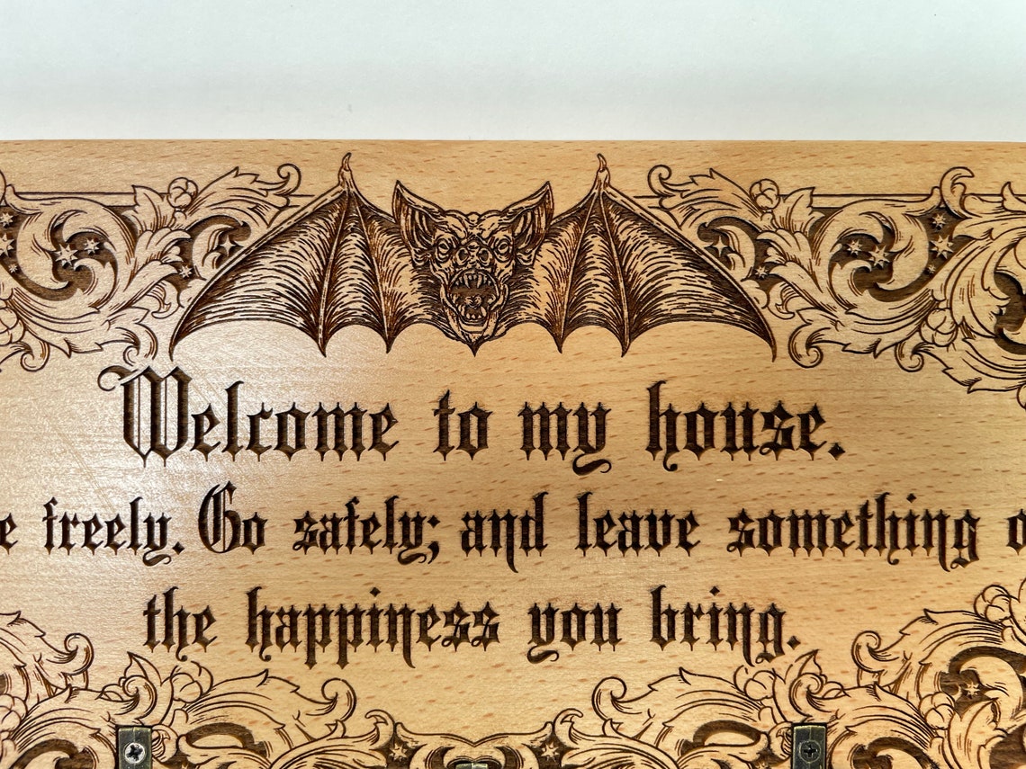 Bram Stoker Dracula Quote Key Holder, Welcome to My House,key Holder ...