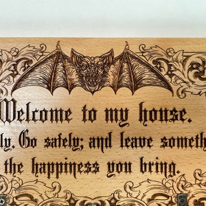 Bram Stoker Dracula Quote Key Holder, Welcome to My House,key Holder ...