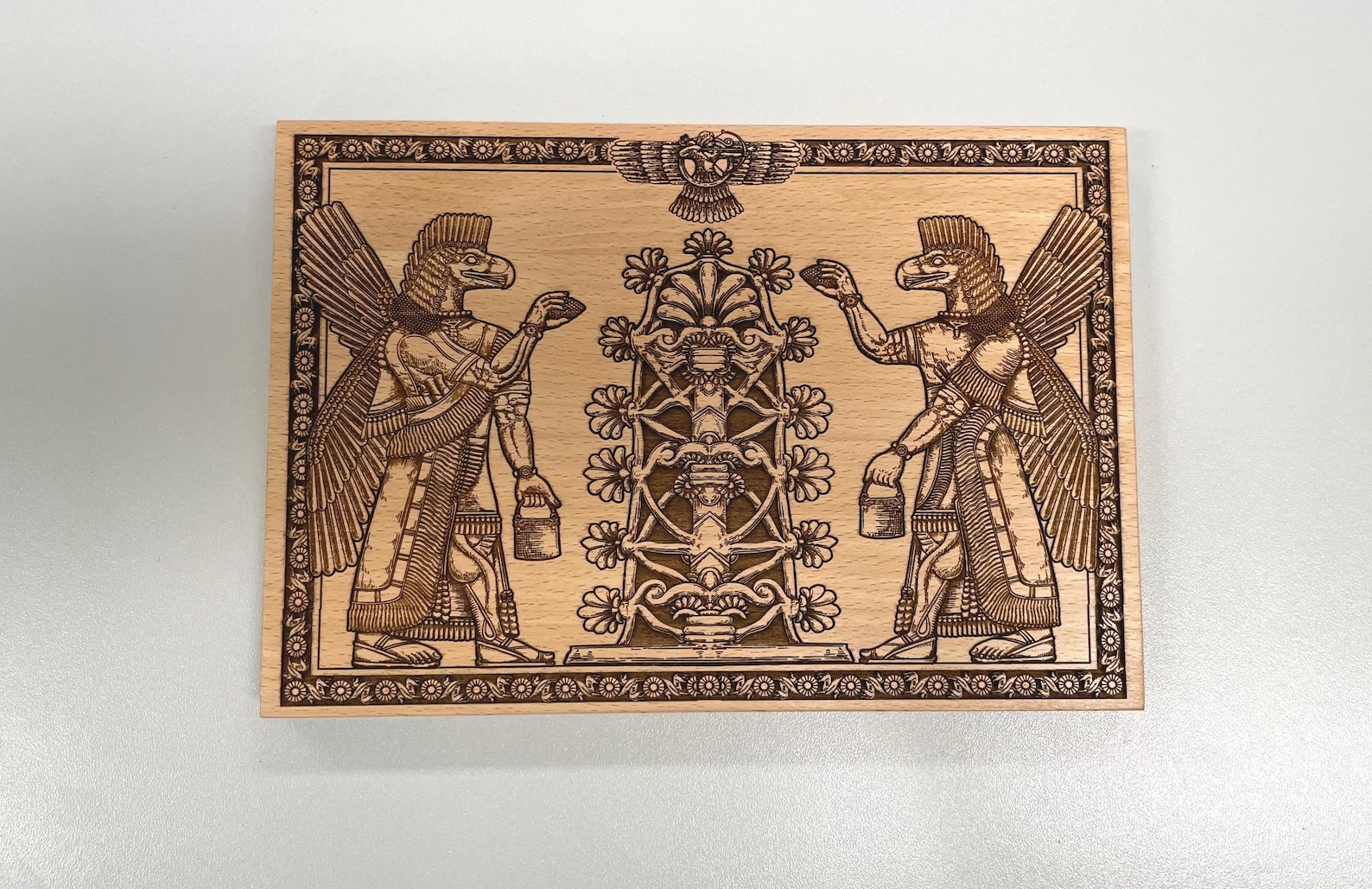 Anunnaki Winged Sumerian God Persian Tree of Life ,apkallu Board ...