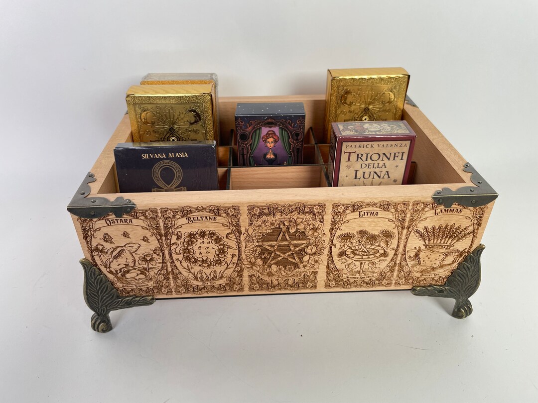 Tarot and Oracle Deck Organizer for Multiple Decks 12 Slots ,tarot Card ...