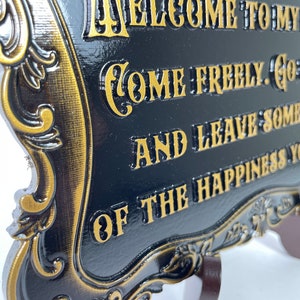 Bram Stoker Dracula Quote Welcome Sign Wall Decor Welcome to My House ...