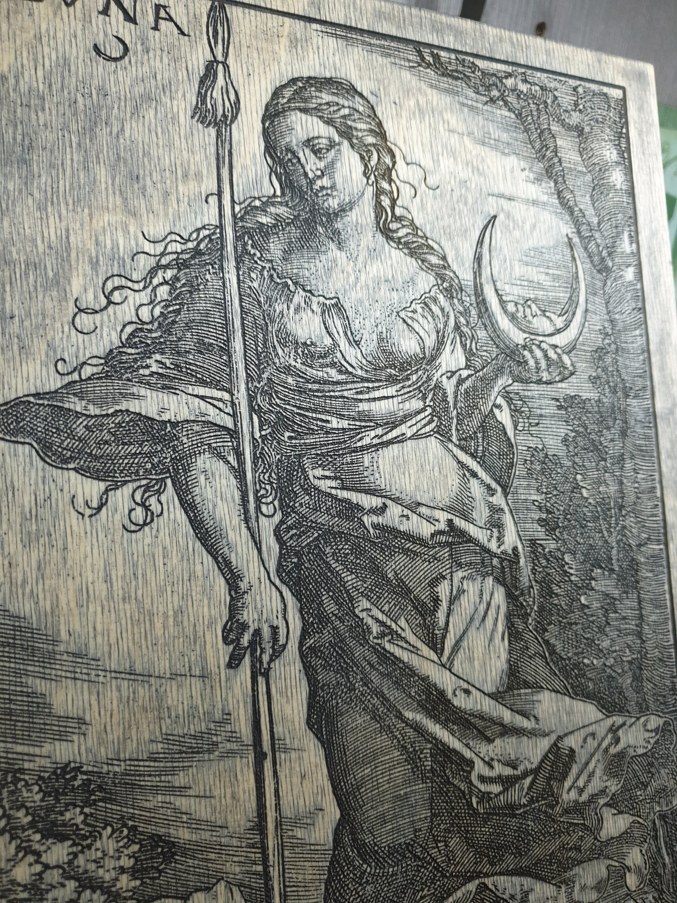 Moon Goddess Wall Decor,selene Wicca Goddess, Luna Wall Wiccan Decor ...