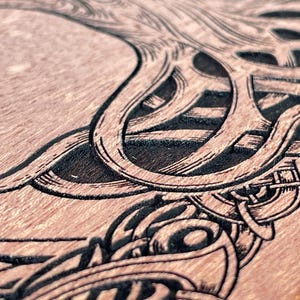 Altar Table Tree of Life Viking Engraved, Norse Wooden Ritual Table ...