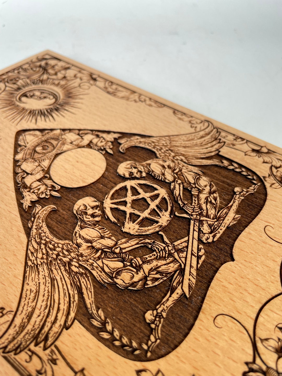 Ouija Board Planchette Wall Decor Alchemy Art Engraved ,occult Esoteric ...