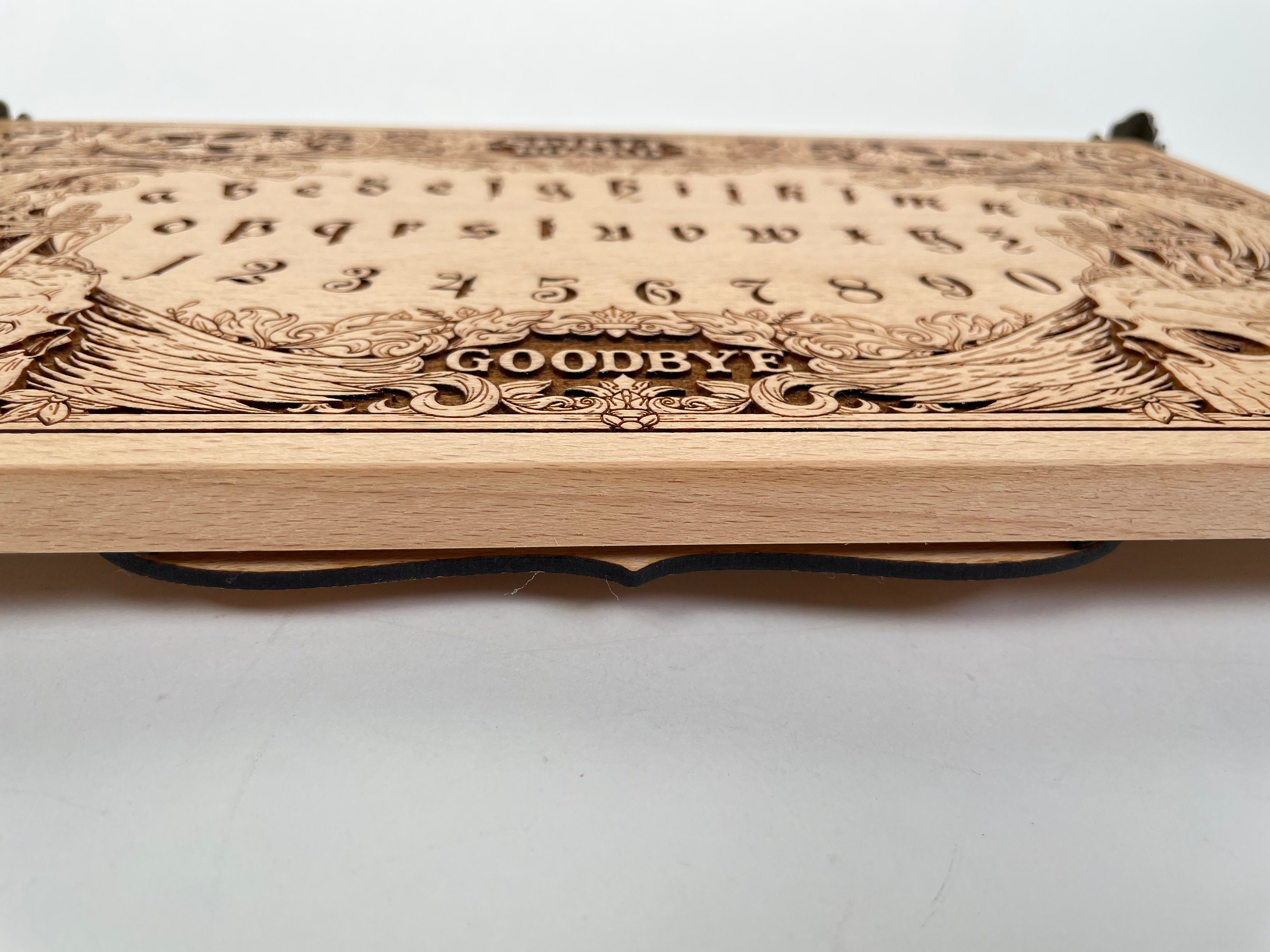 Ouija Board With Demons and Skulls Wooden Engraving Luxury Edition ...