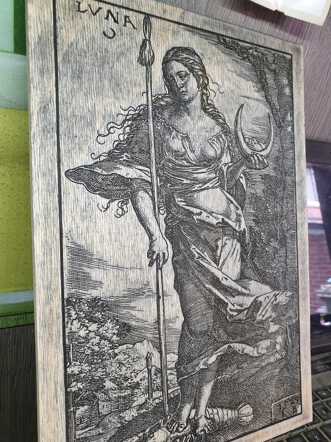 Moon Goddess Wall Decor,selene Wicca Goddess, Luna Wall Wiccan Decor ...