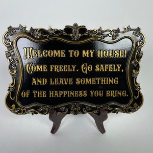 Bram Stoker Dracula Quote Welcome Sign Wall Decor Welcome to My House ...