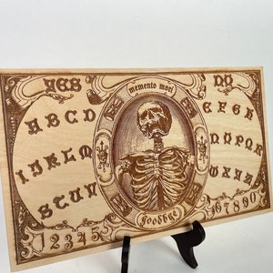 Original Memento Mori Ouija Board Engraved With Planchette ,gothic ...