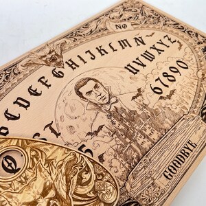 Vampire Wooden Ouija Board With Planchette , Dracula Spirit Occult ...