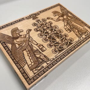 Anunnaki Winged Sumerian God Persian Tree of Life ,apkallu Board ...