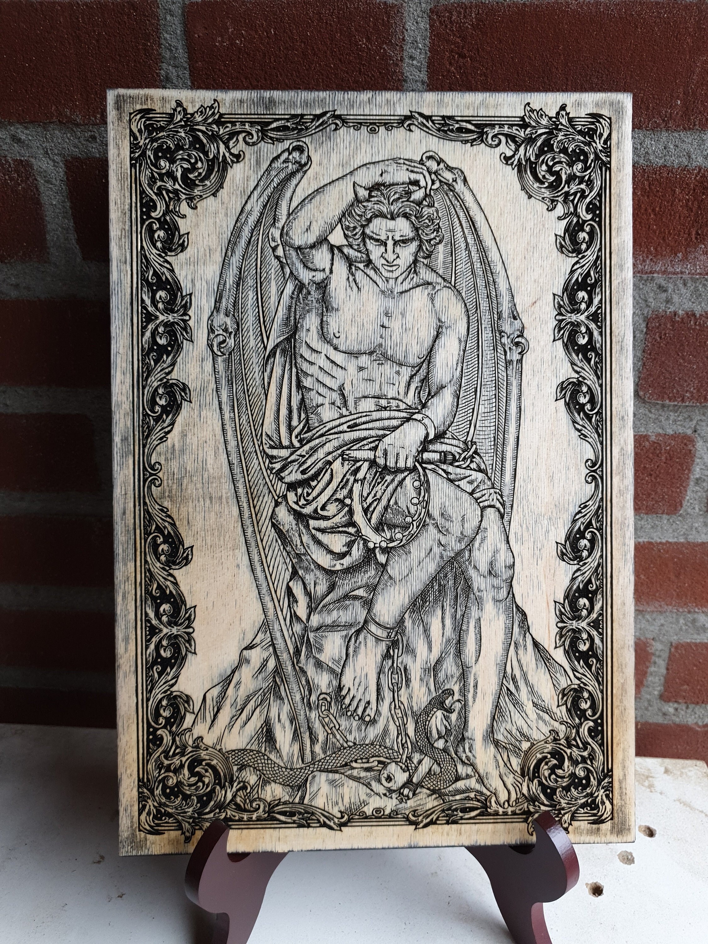 Lucifer Fallen Angel Gothic Wall Art lucifer Decor Lucifer - Etsy
