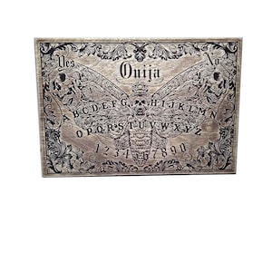 Unique Death Hawk Moth Wooden Ouija Board With Planchette , Moth Ouija ...