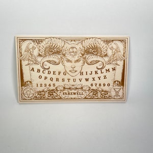 Lilith Sigil Ouija Board Engraved on Wood ,spirit Board Wooden ...